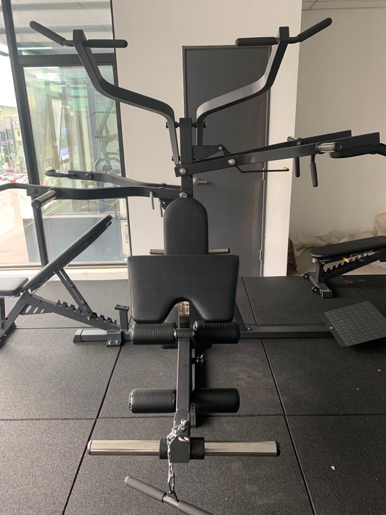 POWERTECH USA LEVERAGE 3 STATION-MAINTENANCE FREE PLATE LOADED GYM EQU ...